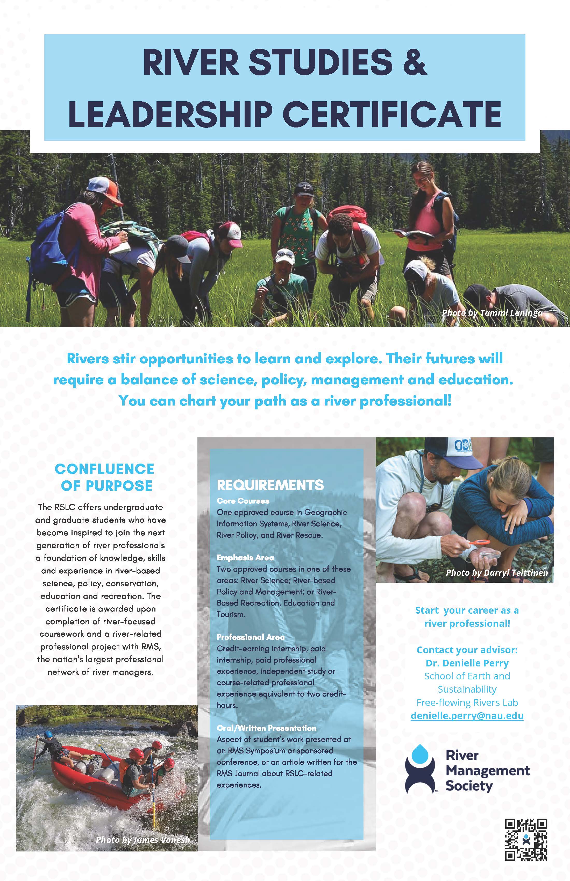 River Studies and Leadership Certificate | Denielle Perry